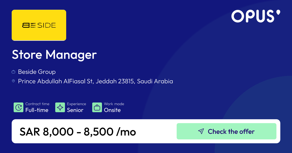 Store Manager | Beside Group